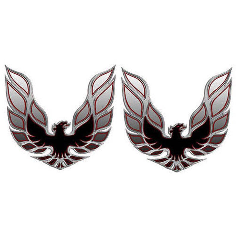 1973-2002 Trans Am - Firebird Metallic Silver and Black With Red ...