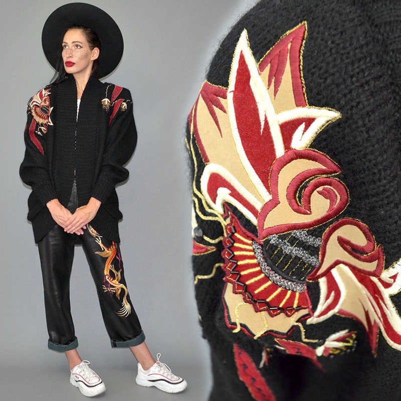Tattoo cardigan - Etsy México