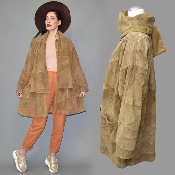 Vintage Camel Minimalist Duster Spy Trench Coat A-Lin… - Gem