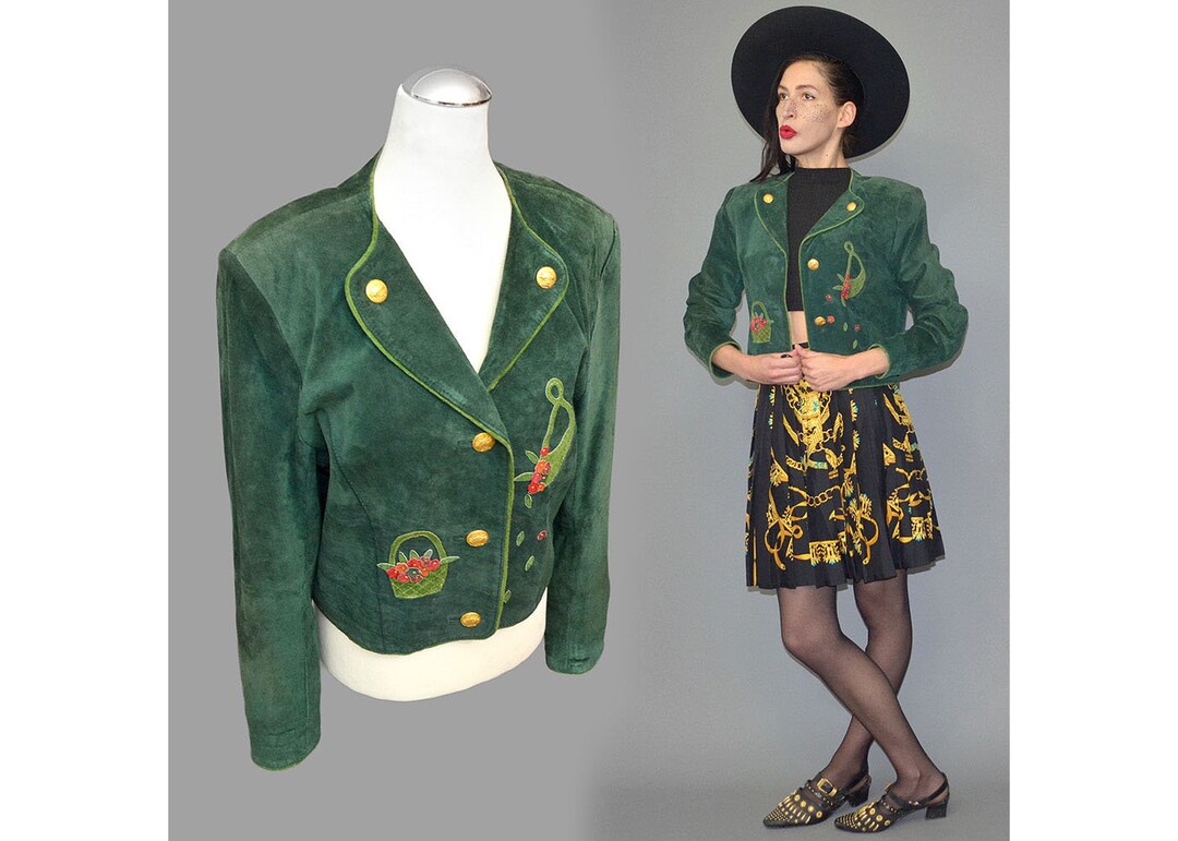 Vintage Mobiani Folklore Garb Cropped Frock Coat Jacket Pyrate Studded ...