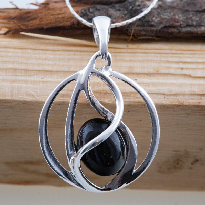 Whitby Jet Pendant - Etsy