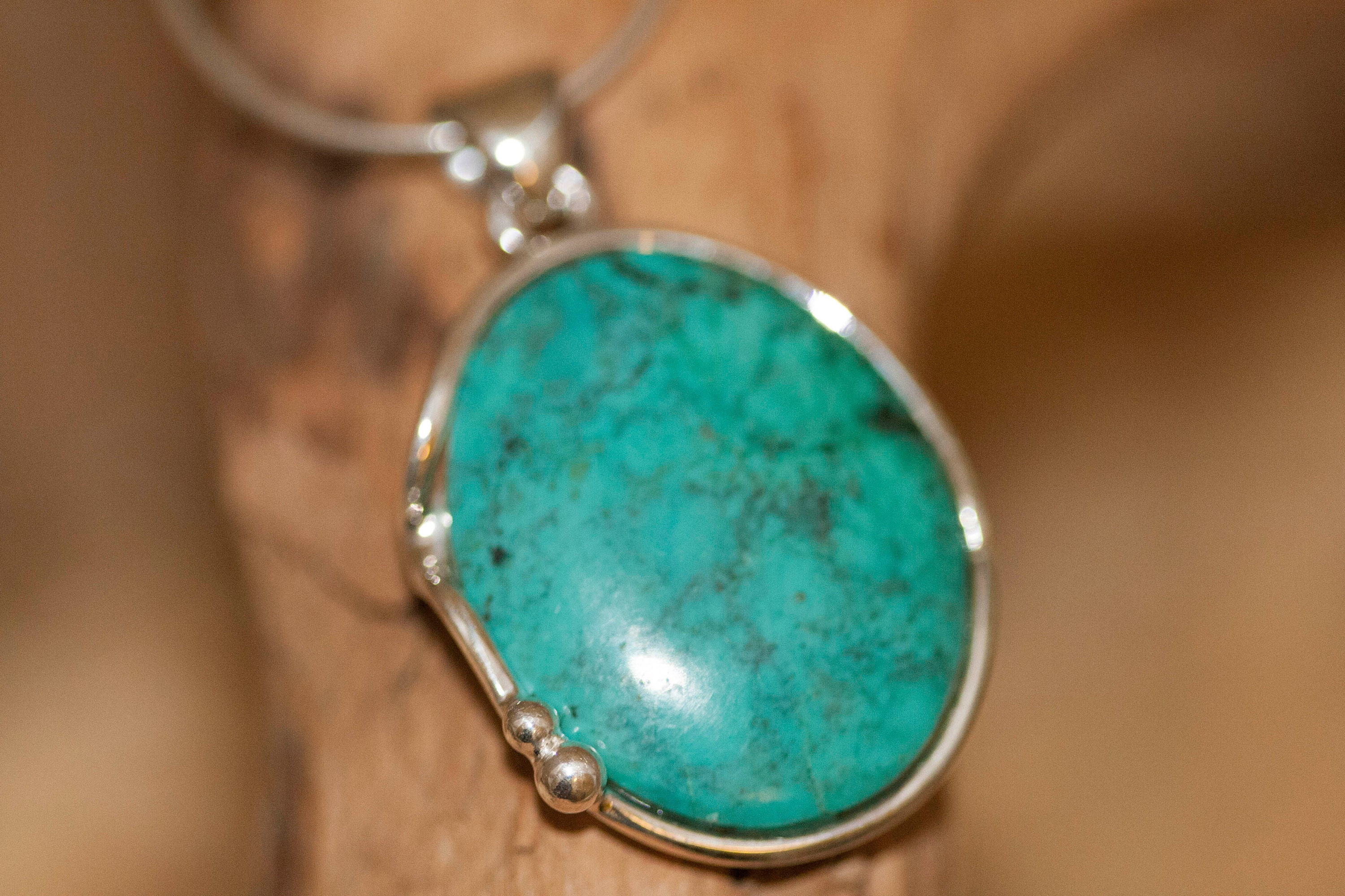 Amazing Turquoise Pendant fitted in Sterling Silver setting. Turquoise ...