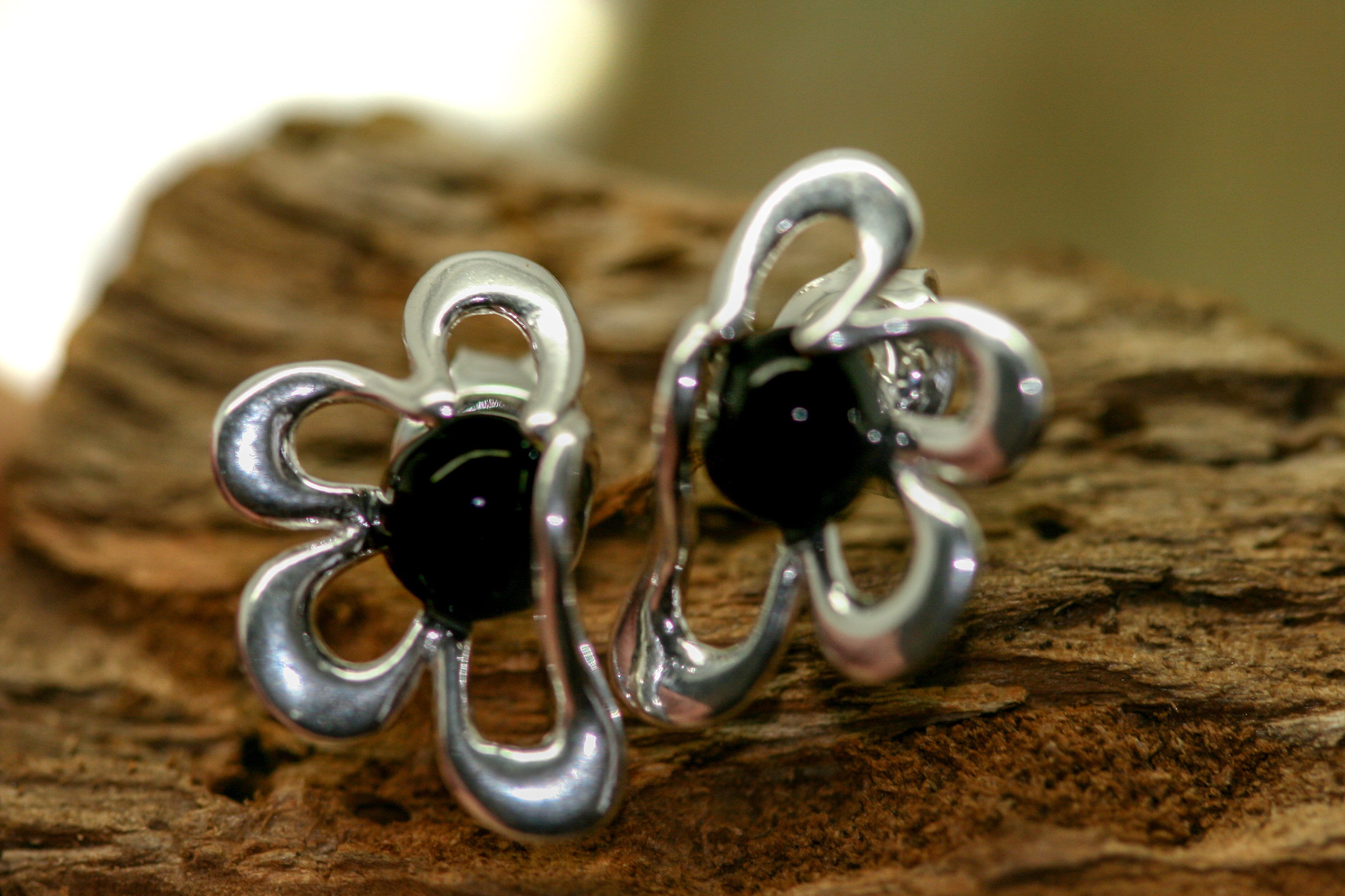 Whitby Jet Earrings. Sterling Silver Earrings, British jewellery ...