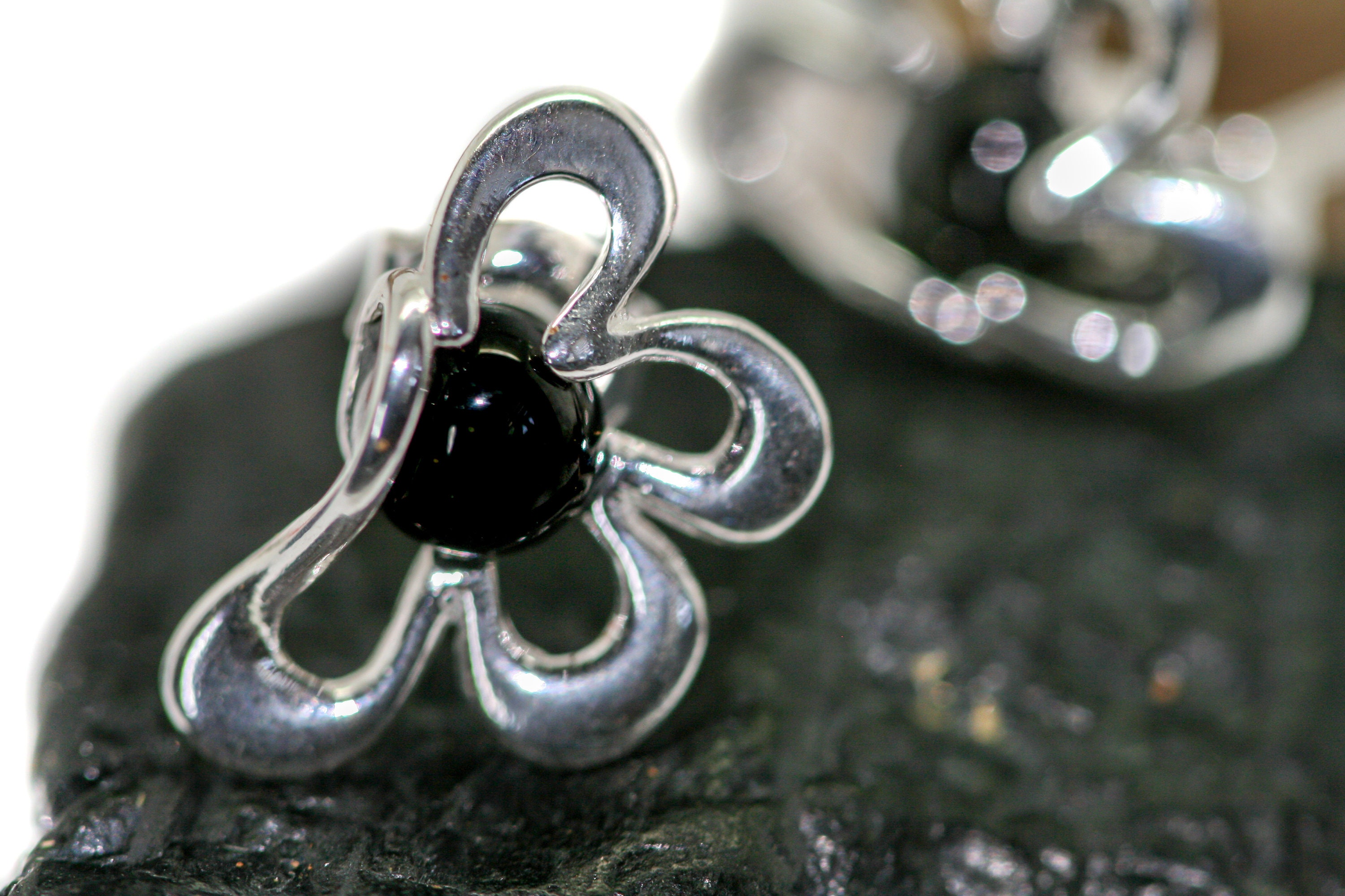 Whitby Jet Earrings. Sterling Silver Earrings, British jewellery ...