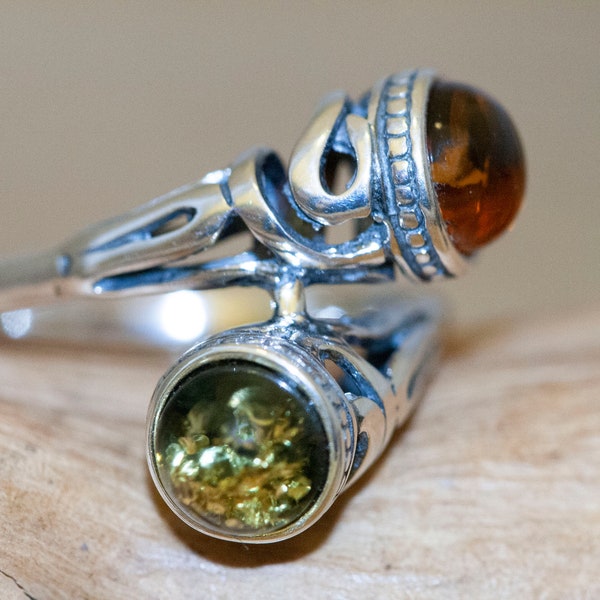 Amber Ring - Etsy