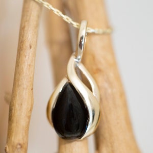 Whitby Jet & Gold. Whitby Jet Pendant. Dainty Pendant. Perfect Gift for ...