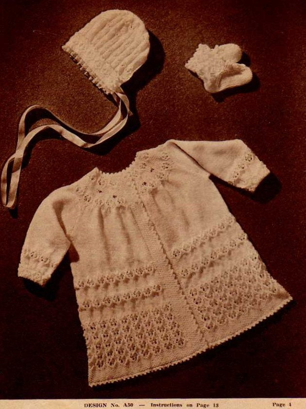 PDF 1930's Vintage Baby Knitting Patterns Evelyn Bellamy Australian ...