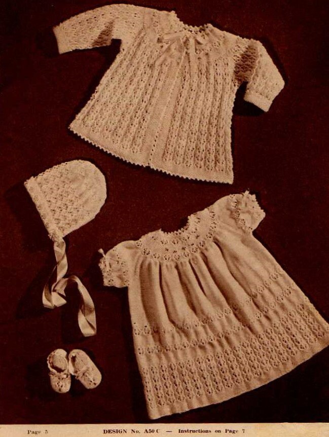 PDF 1930's Vintage Baby Knitting Patterns Evelyn Bellamy Australian ...