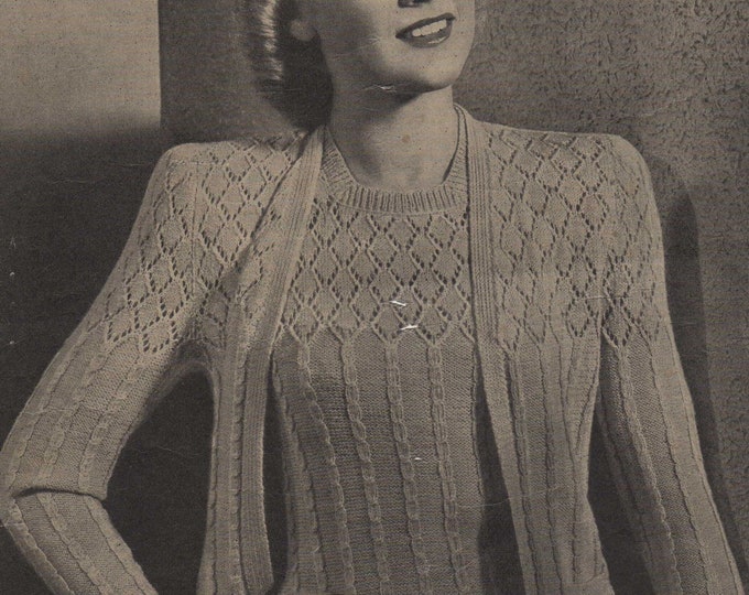 PDF A4 Antique Edwardian Knitted Edging and Corner Pattern C1910 Era ...