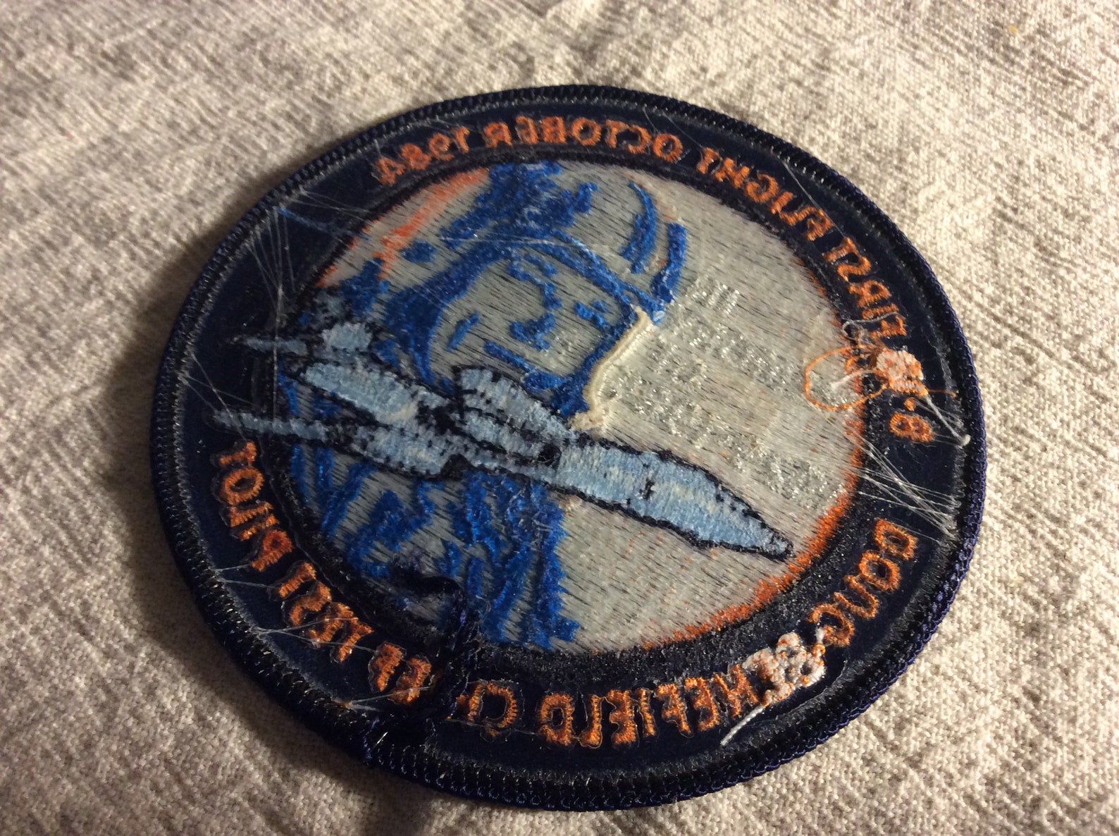 B-1B First Flight October 1984 Doug Benefield Chief Test Pilot Patch - Etsy