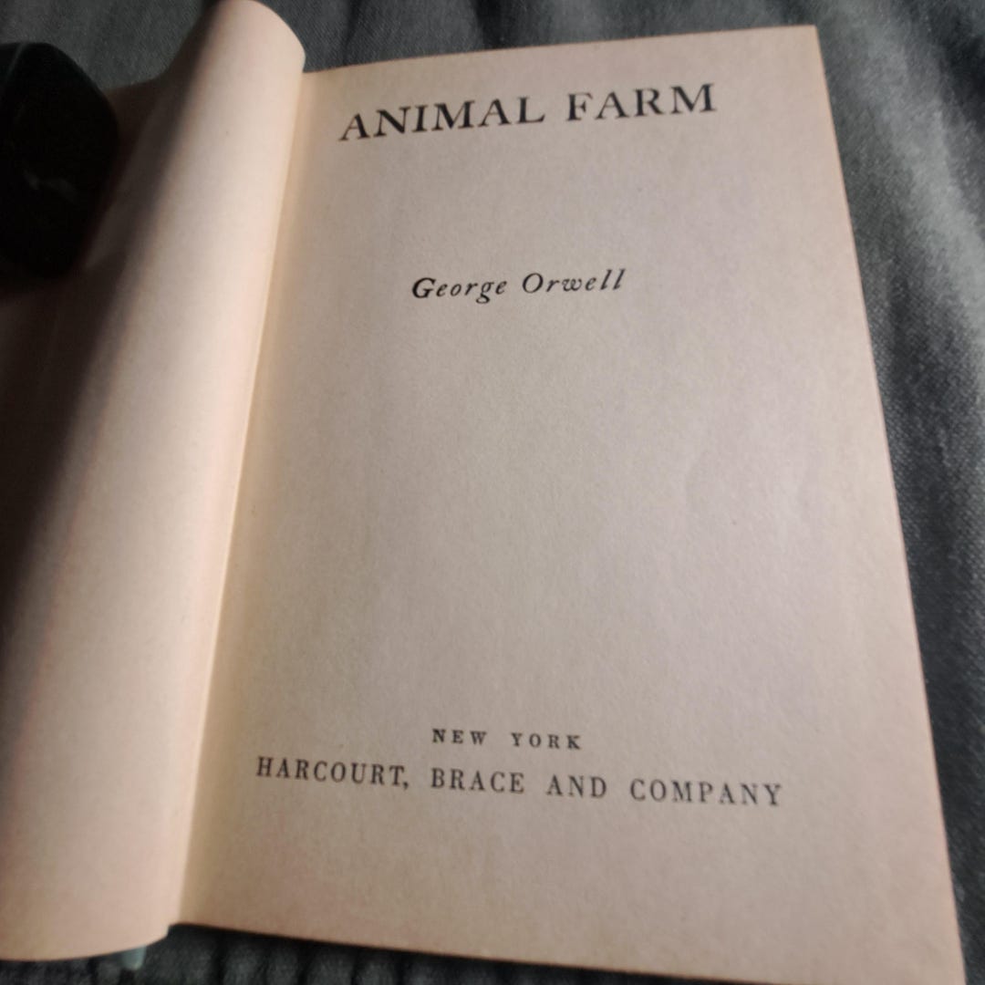 Animal Farm by George Orwell Hardback, 1946 Edition - Etsy
