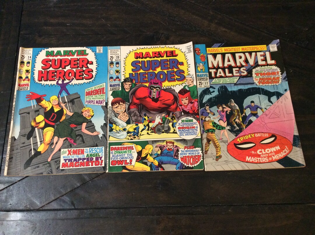 Three Marvel Comics Groups Comics From the 1960s & 1970 - Etsy