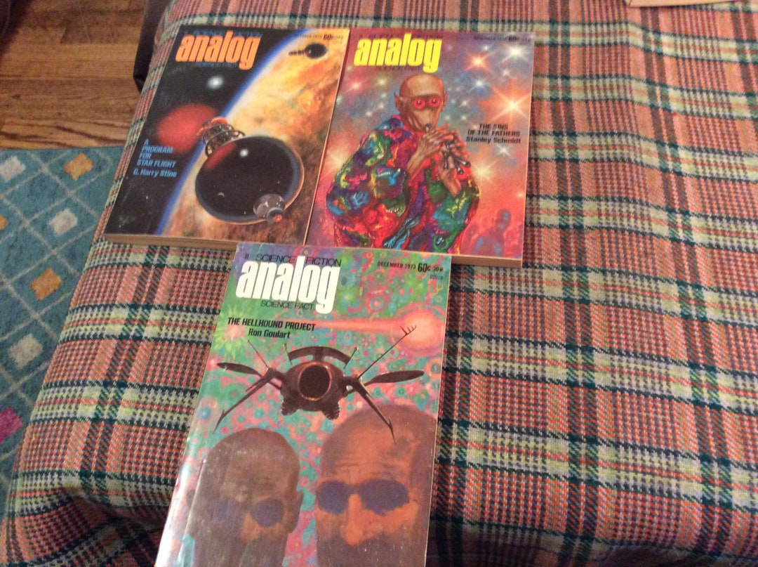 Lot of Three Science Fiction Analog Magazines, 1973 Editions - Etsy UK