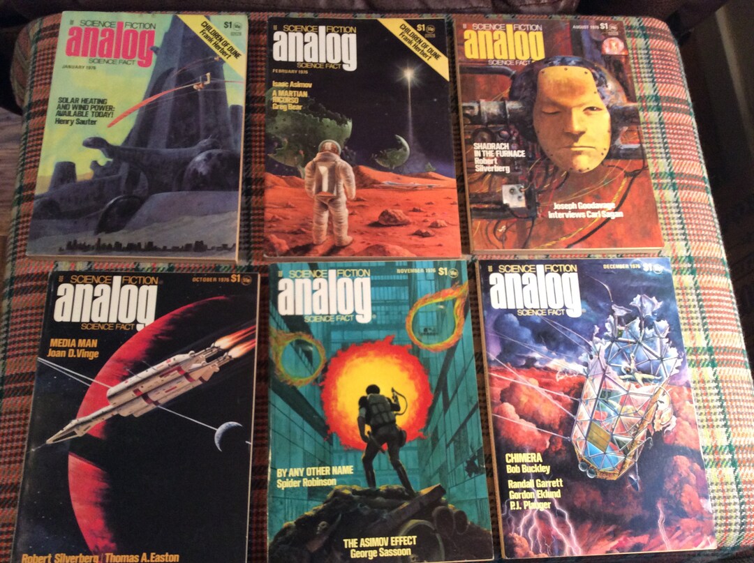 Lot of Six Science Fiction Analog Magazines 1972 Editions - Etsy