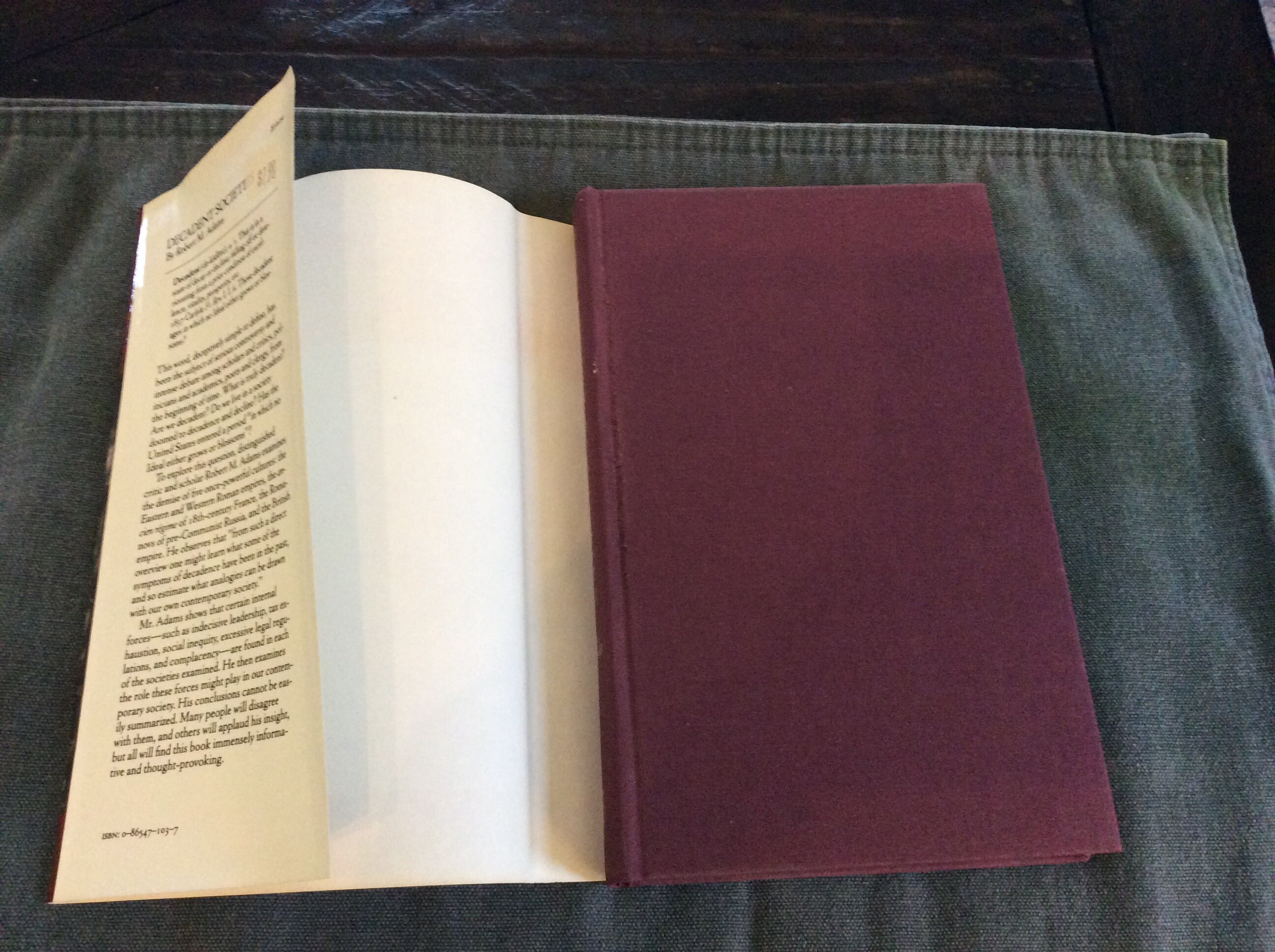 Decadent Societies by Robert M. Adams Hardback, 1983 Edition - Etsy