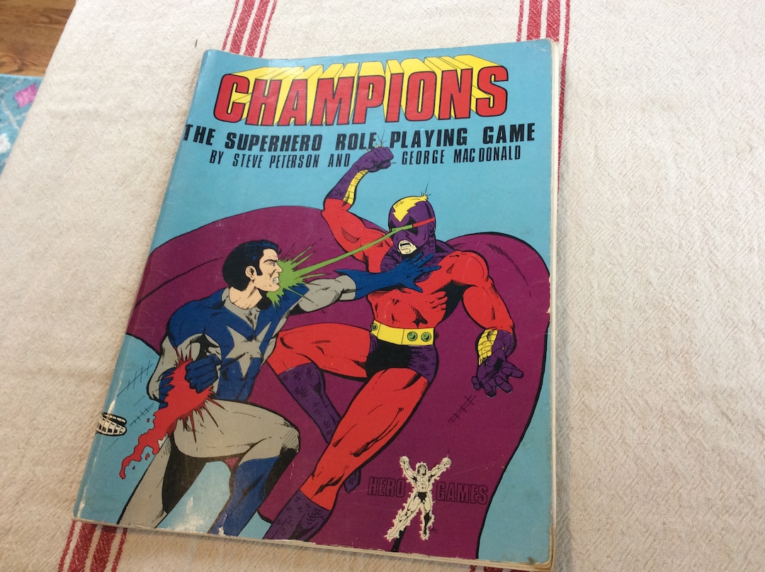 Champions the Superhero Role Playing Game Paperback, 1982 Edition - Etsy