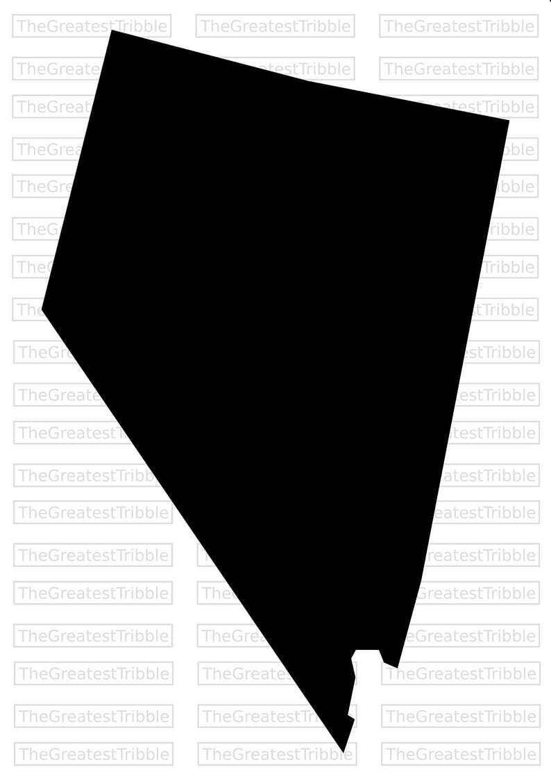 Nevada State Map SVG PNG JPG Vector Graphic Clip Art Nevada | Etsy