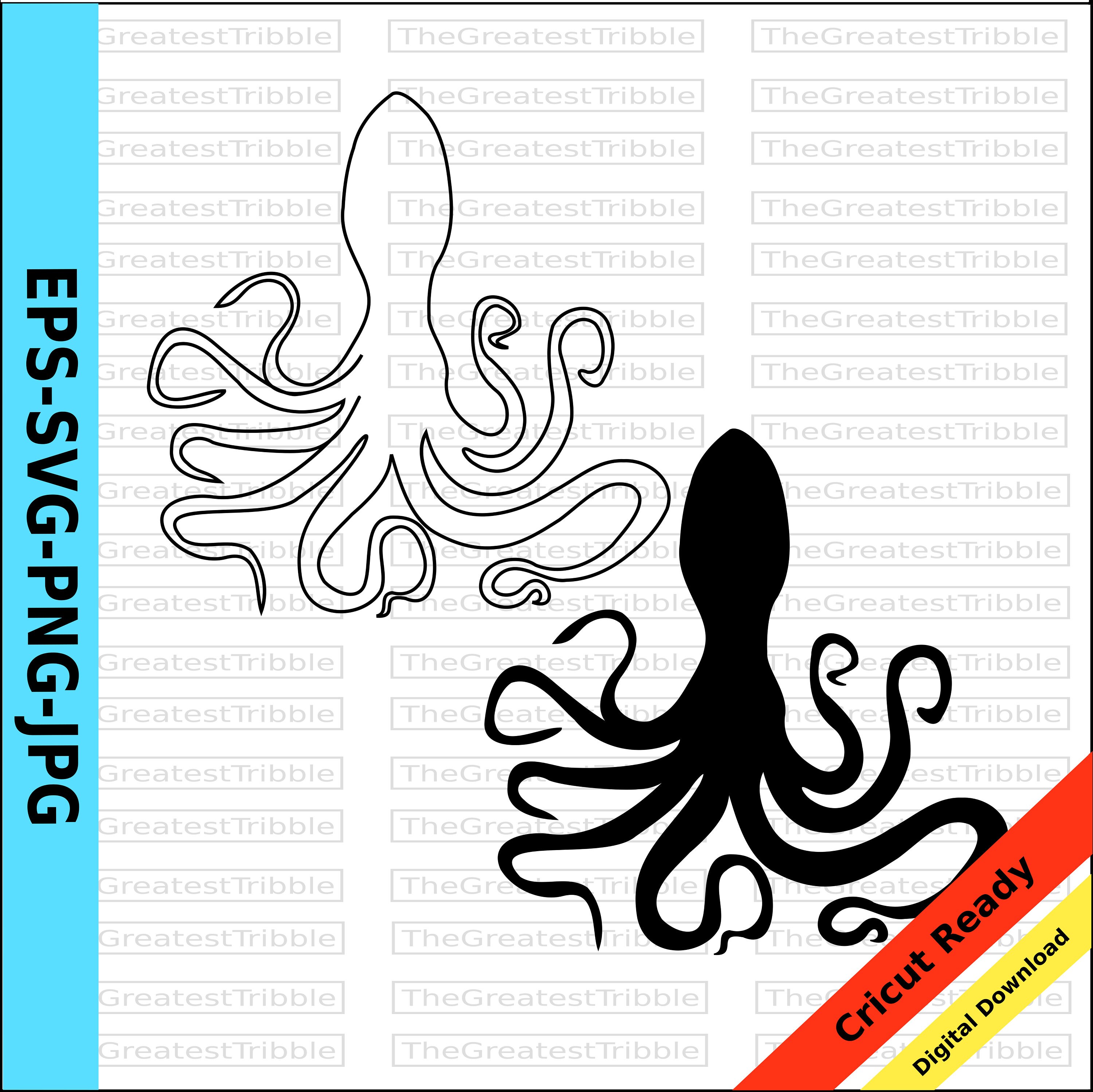 Octopus Outline Clip Art