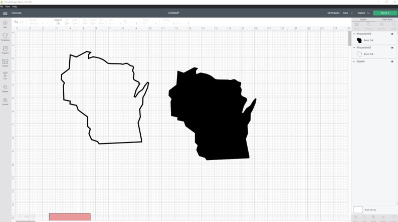 Wisconsin State Map svg png jpg eps Vector Graphic Clip Art | Etsy