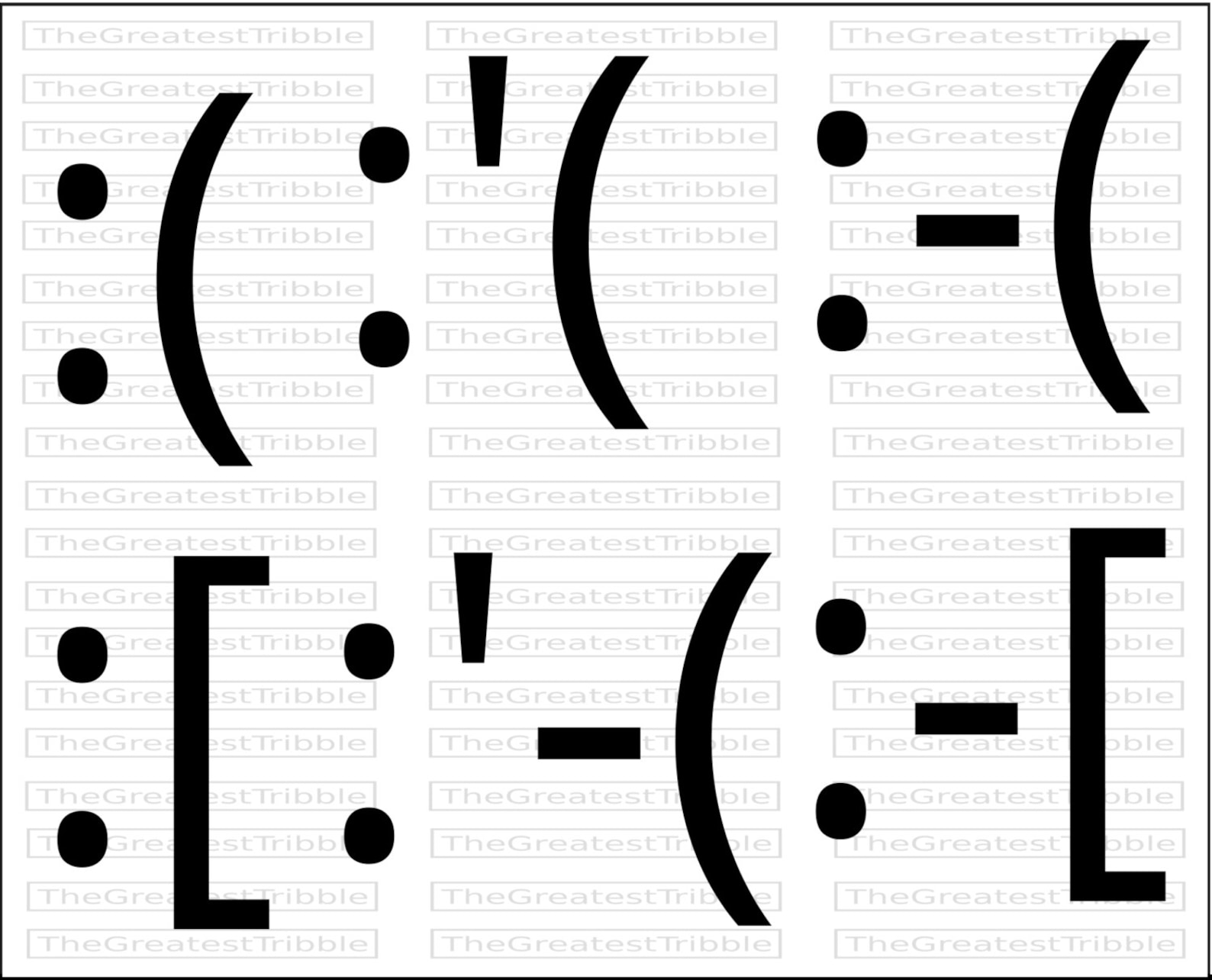 Sad Frown Emoticon Emoji SVG PNG JPG Vector Graphic Clip Art | Etsy