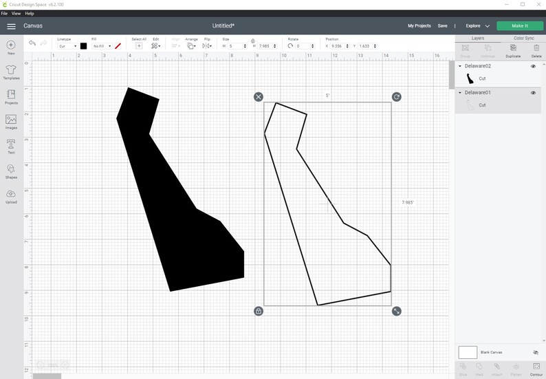 Delaware State Map Svg Png Jpg Eps Delaware Vector Graphic - Etsy