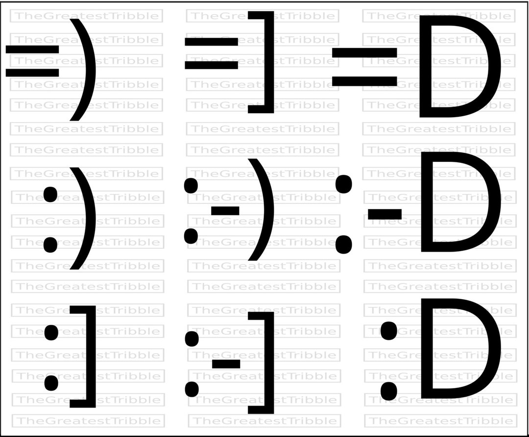 Emoticons Smiley Emoji Smile SVG PNG JPG Vector Graphic Clip Art - Etsy