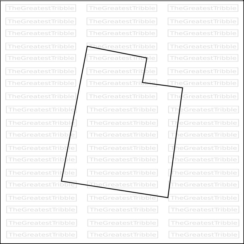 Utah State Map svg png jpg eps jpeg Vector Graphic Clip Art | Etsy