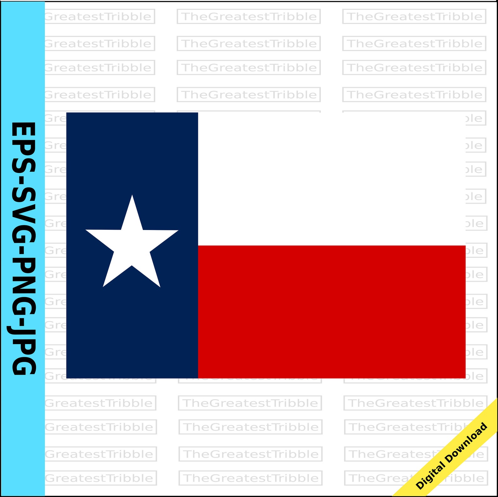 Texas State Flag Eps Svg Png Jpg Vector Graphic Clip Art US - Etsy