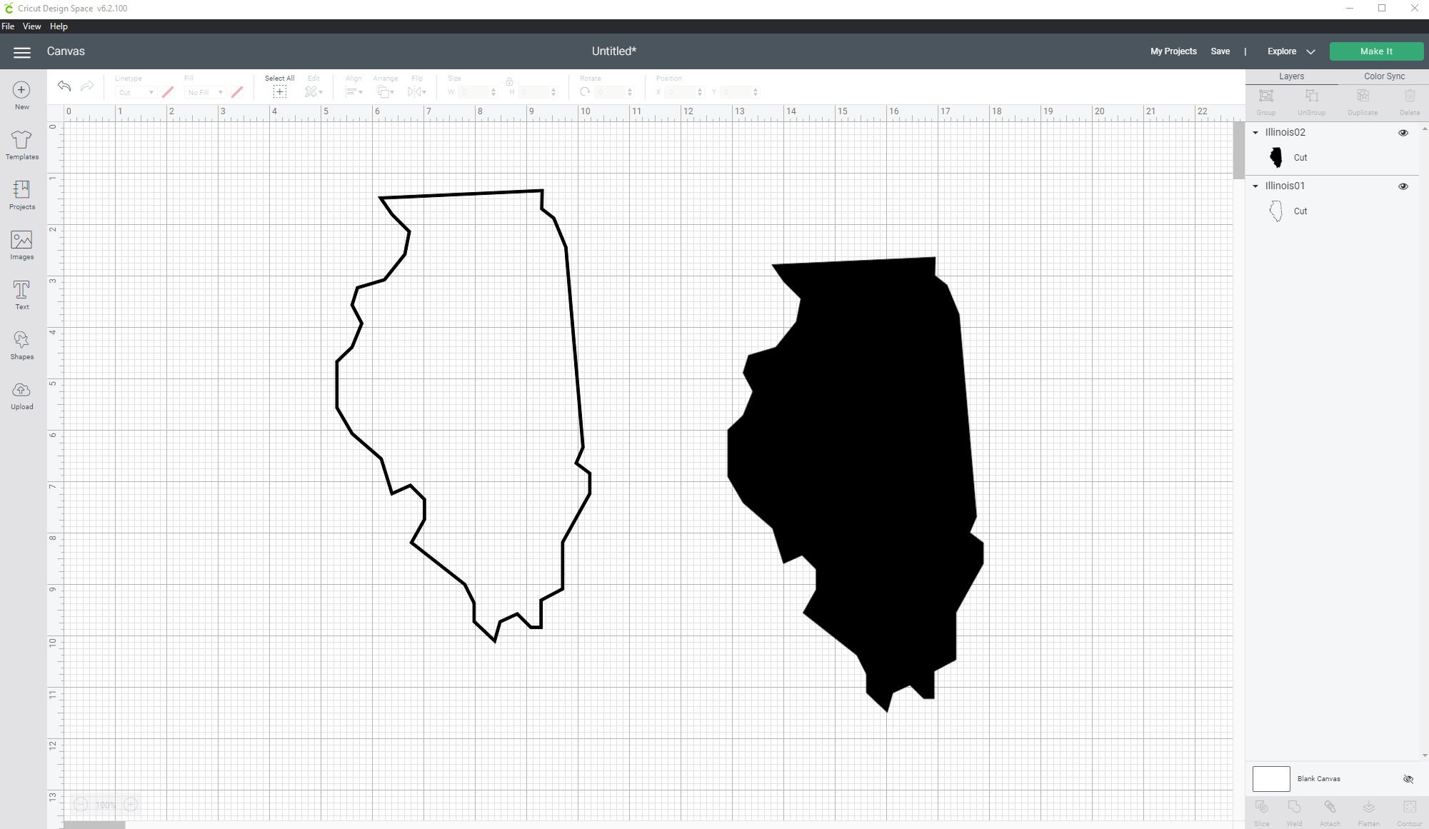 Illinois State Map Svg Png Jpg Eps Vector Clip Art Illinois - Etsy