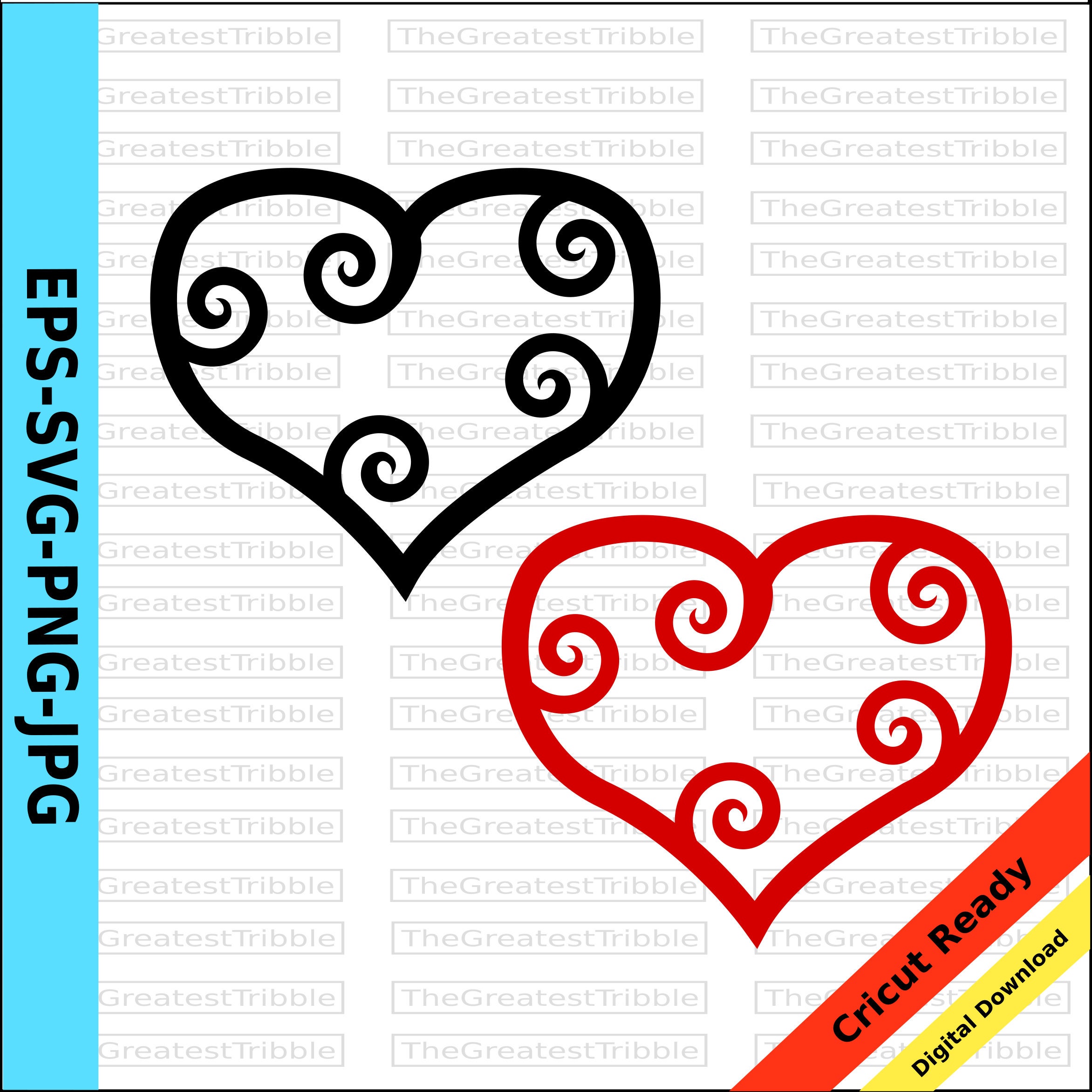 Abstract Heart Clip Art Eps Svg Png Jpg Valentine Heart - Etsy