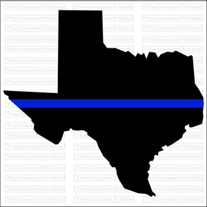 Thin Blue Line Texas USA Flag Thin Blue Line American Flag Eps Svg Png ...