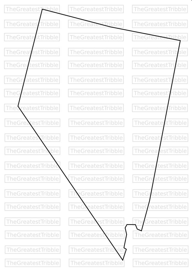 Nevada State Map SVG PNG JPG Vector Graphic Clip Art Nevada | Etsy