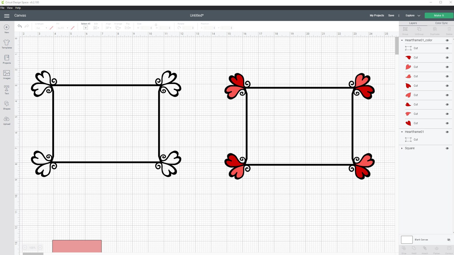Valentine Heart Frame eps svg png jpg Valentine Heart Digital | Etsy