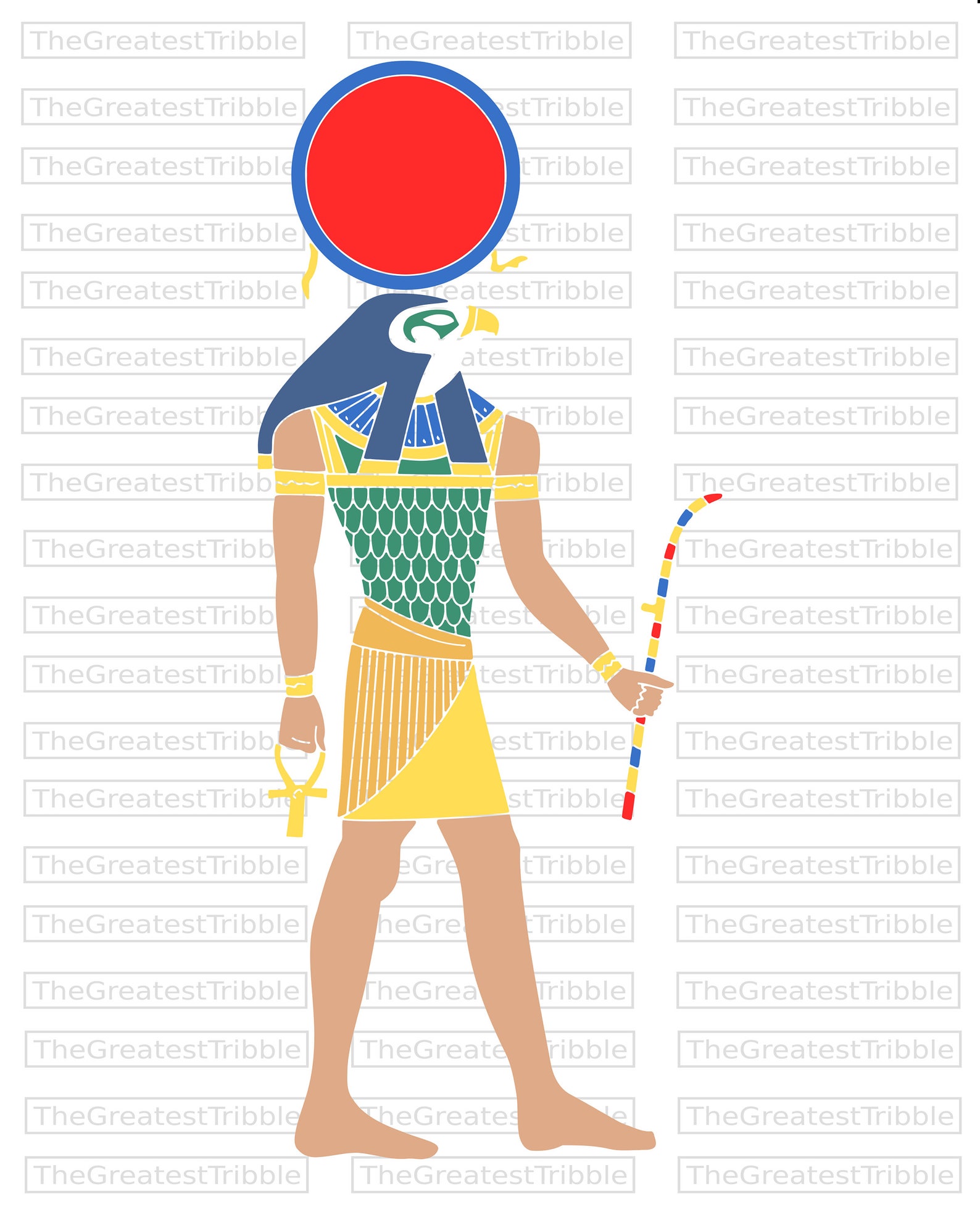 Ra Egyptian God Clip Art SVG PNG JPG Vector Graphic Clip Art | Etsy