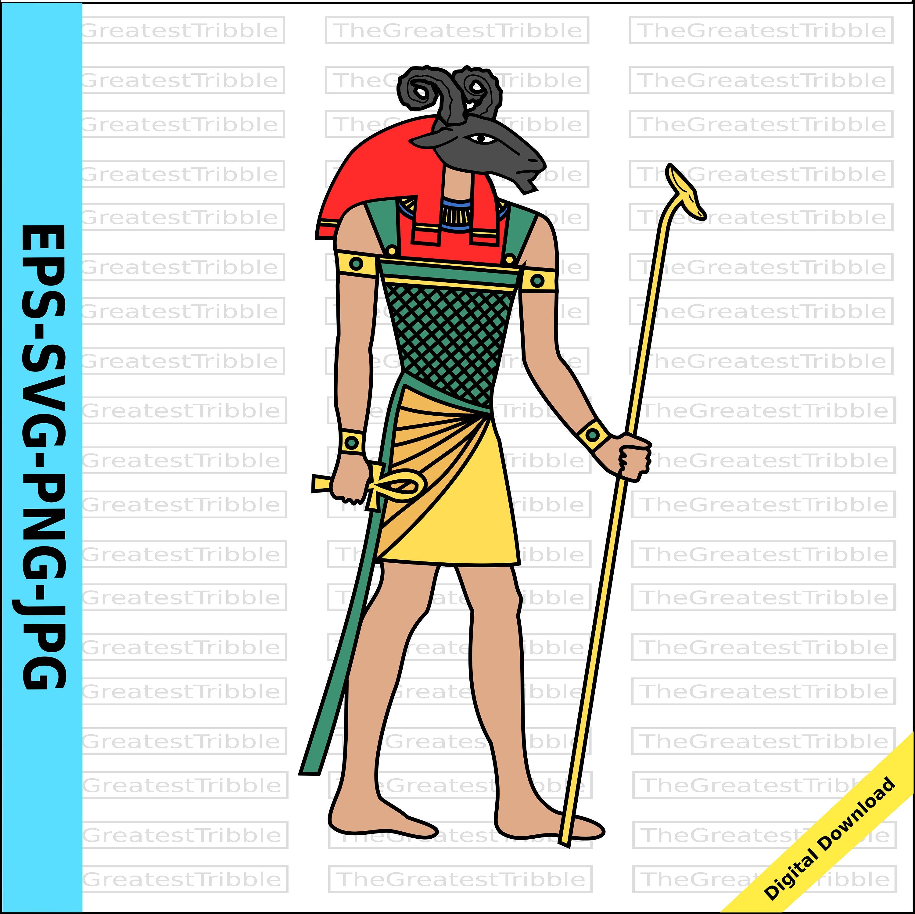 Seth Egyptian God Clip Art Svg Png Jpg Eps Vector Graphic Clip - Etsy ...