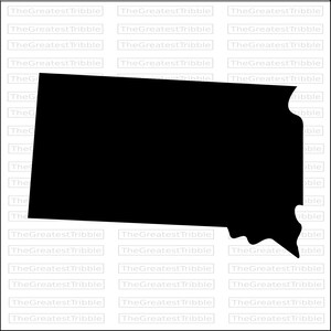 South Dakota State Map Svg Png Jpg Eps Vector Graphic Clip Art South ...