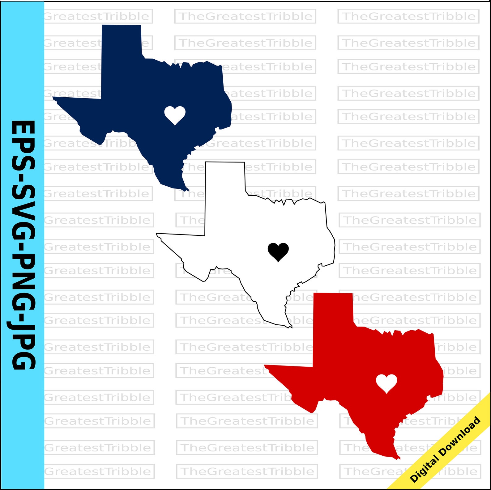 Texas Austin Heart Map Texas State Capital Heart Svg Png Jpg - Etsy