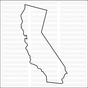 California State Map Svg Png Jpg Eps Vector California Silhouette ...