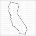 California State Map Svg Png Jpg Eps Vector California Silhouette ...