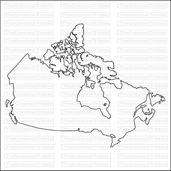 Blank Map Of Canada