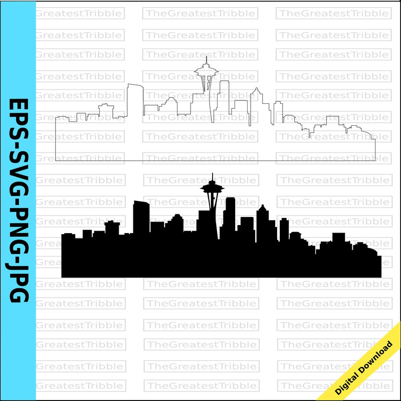 Seattle City Skyline - Etsy