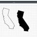 California State Map Svg Png Jpg Eps Vector California Silhouette ...
