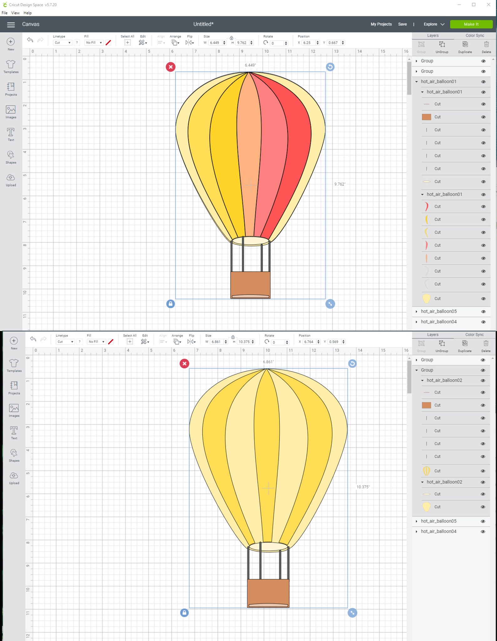 Hot Air Balloons Clip Art Eps Svg Png Jpg Hot Air Balloons - Etsy