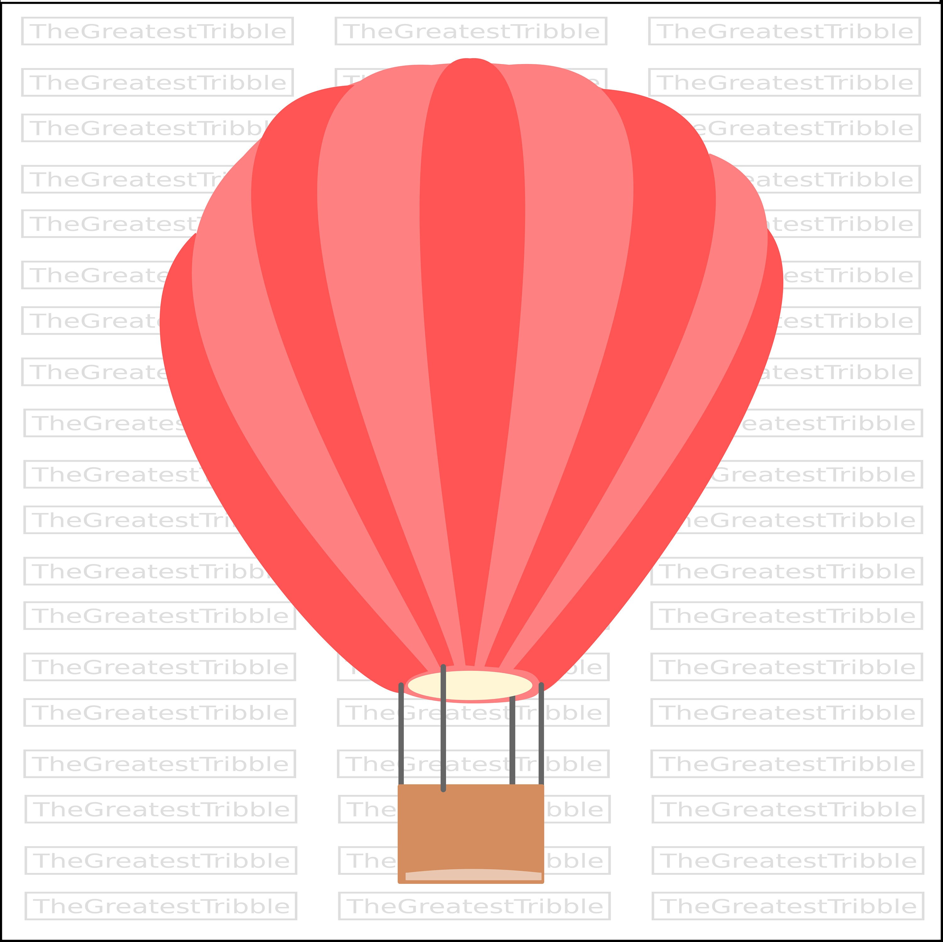 Hot Air Balloons Clip Art Eps Svg Png Jpg Hot Air Balloons - Etsy