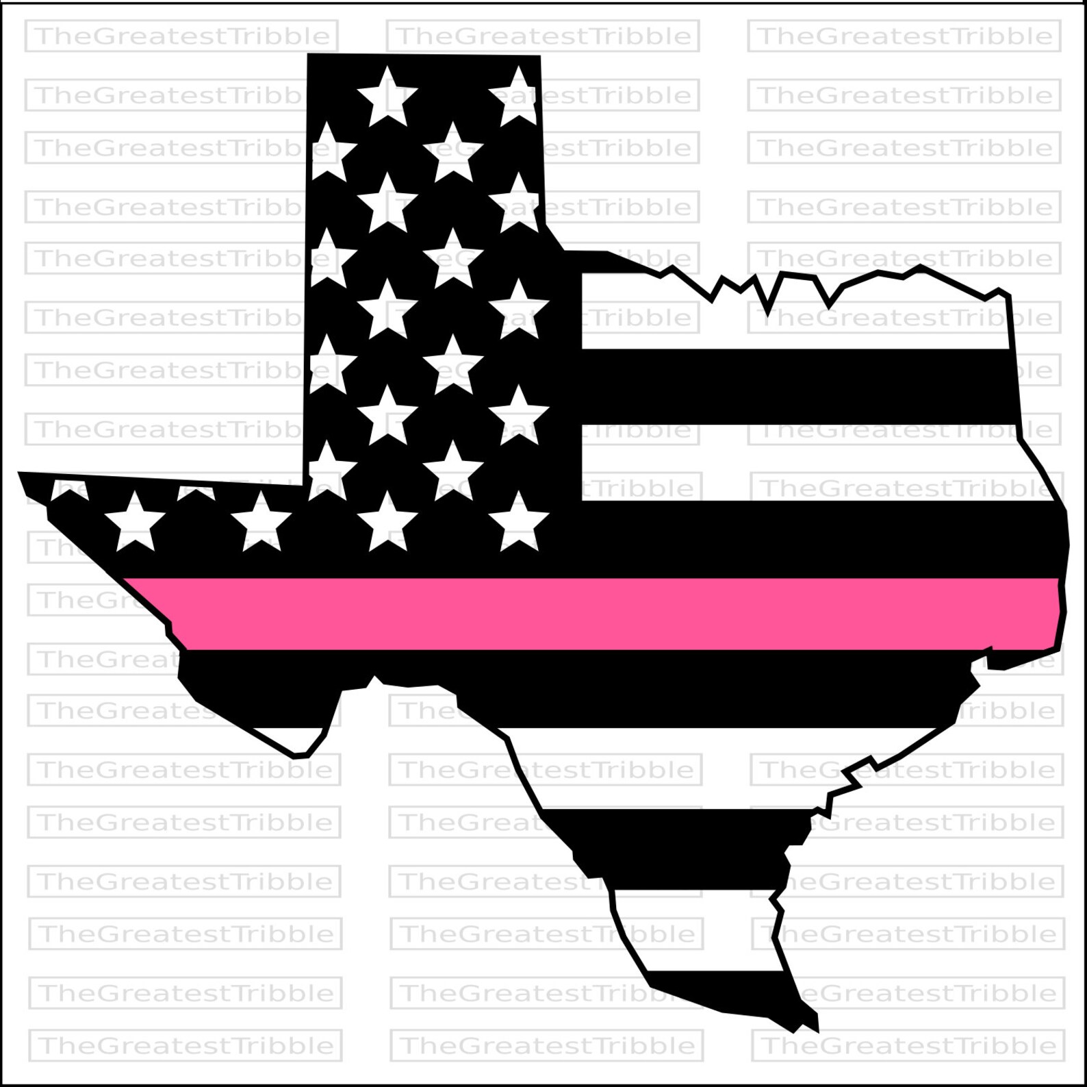 Thin Pink Line Texas USA Flag Thin Pink Line American Flag Eps - Etsy