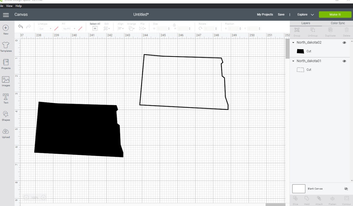 North Dakota State Map svg png jpg eps Vector Graphic Clip Art | Etsy