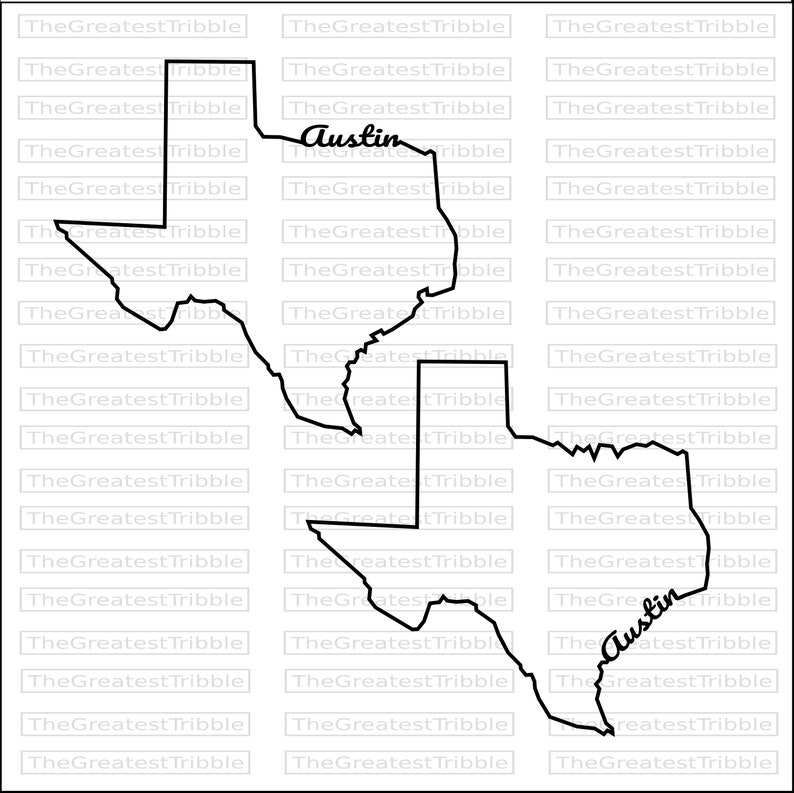 Texas Austin Heart Texas State Capital Star Svg Png Jpg Eps - Etsy