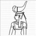 Serket Egyptian God Bust Clip Art Svg Png Jpg Eps Vector Graphic Clip ...