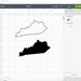 Kentucky State Map Svg Png Jpg Eps Vector Graphic Clip Art Kentucky ...