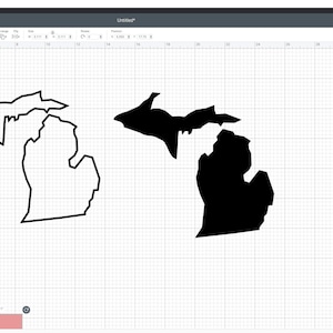 Michigan State Map Svg Png Jpg Eps Vector Graphic Clip Art Michigan ...